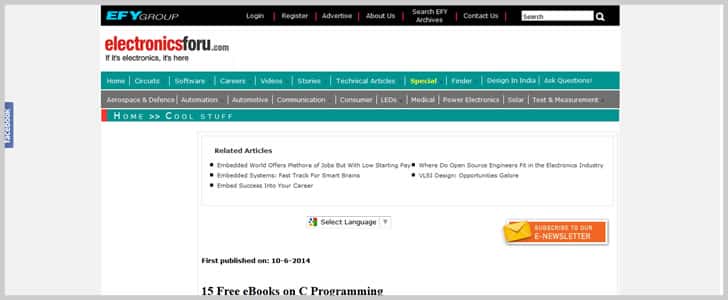 14 Free Ebooks on C Programming