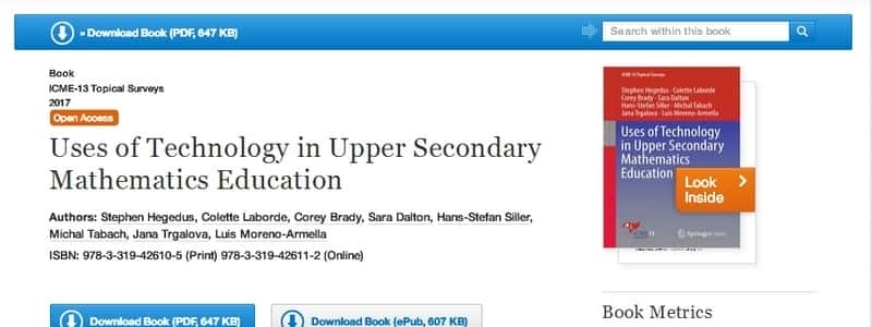 Uses of Technology in Upper Secondary Mathematics Education