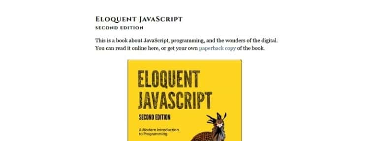 Eloquent Javascript 2nd Edition A Modern Introduction To Programming