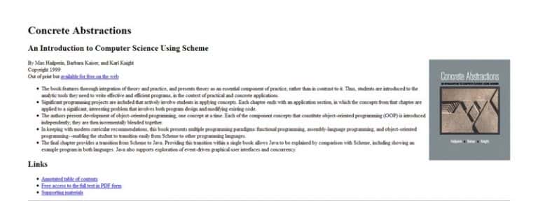 Concrete Abstractions: An Introduction to Computer Science Using Scheme