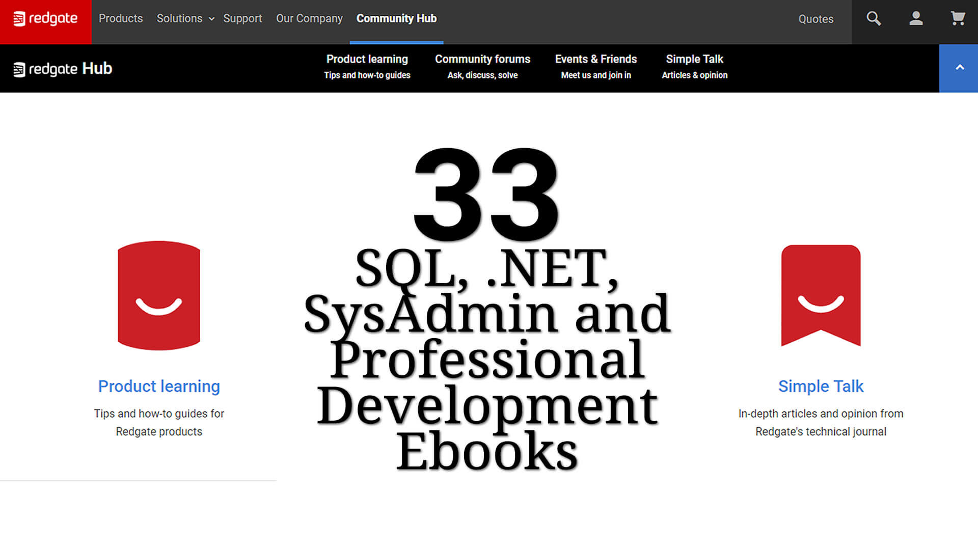 33 SQL, .NET, SysAdmin and Professional Development Ebooks