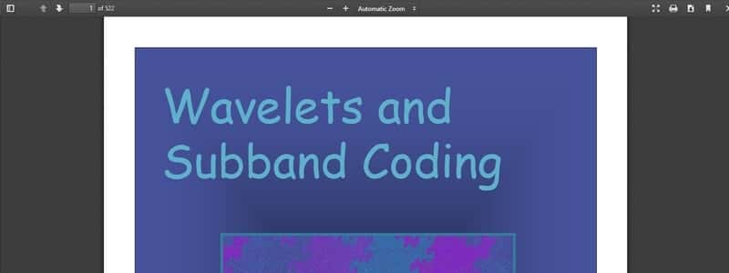 Wavelets and Subband Coding
