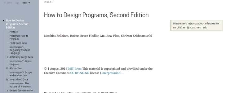 How to Design Programs: Second Edition