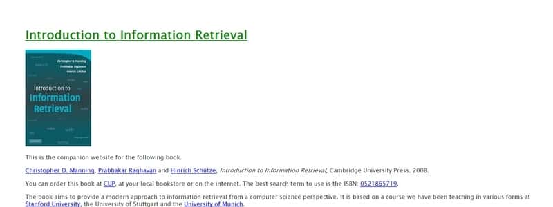Introduction to Information Retrieval