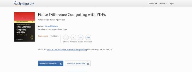 Finite Difference Computing with PDEs: A Modern Software Approach