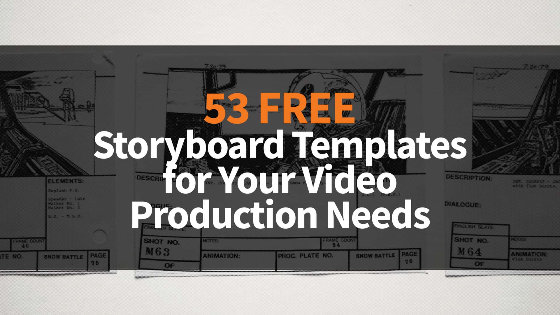53 Free Storyboard Templates for Your Video Production, Moodboards or ...