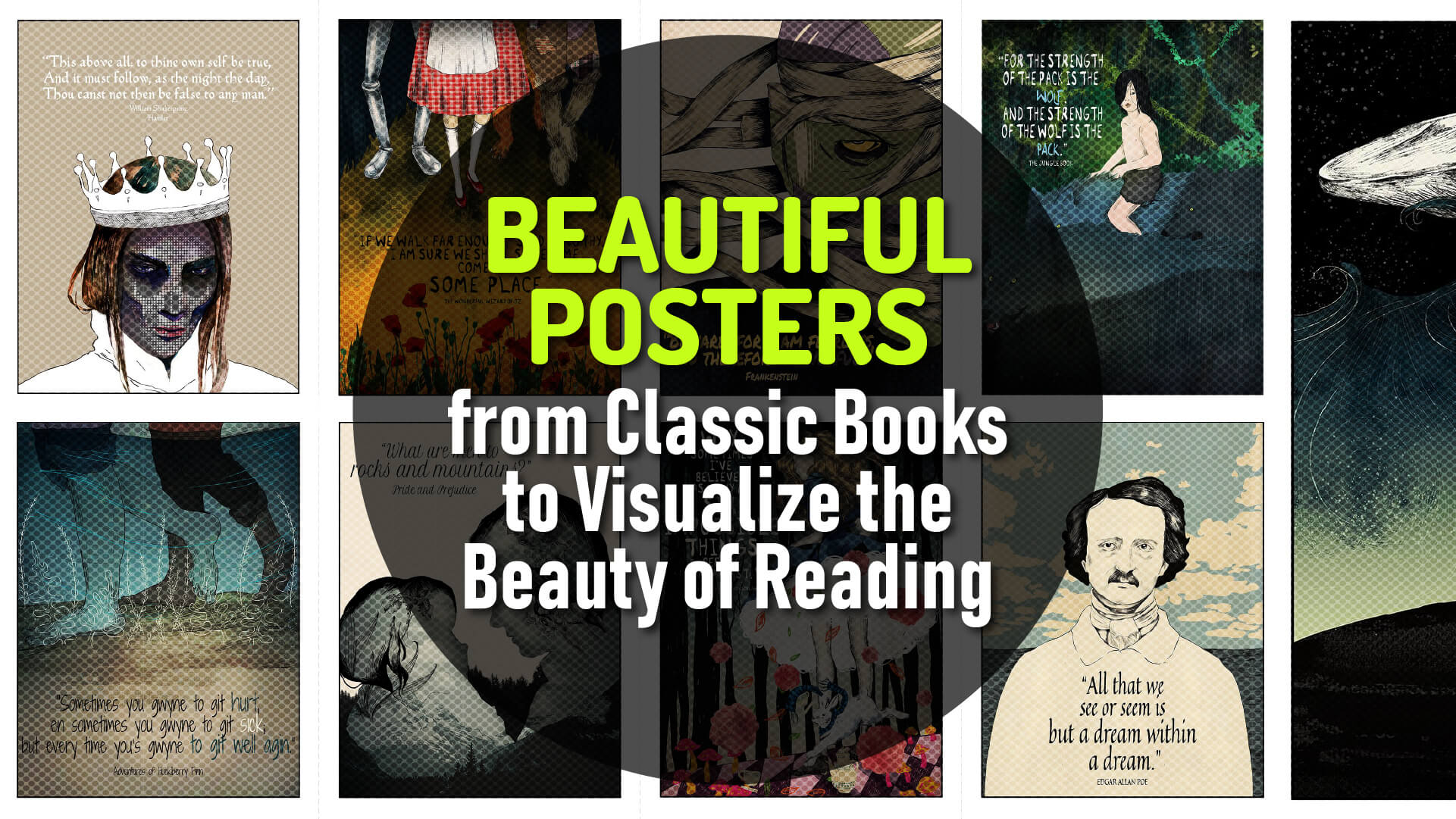 Classy and Beautiful Posters from Classic Books to Visualize the Beauty ...