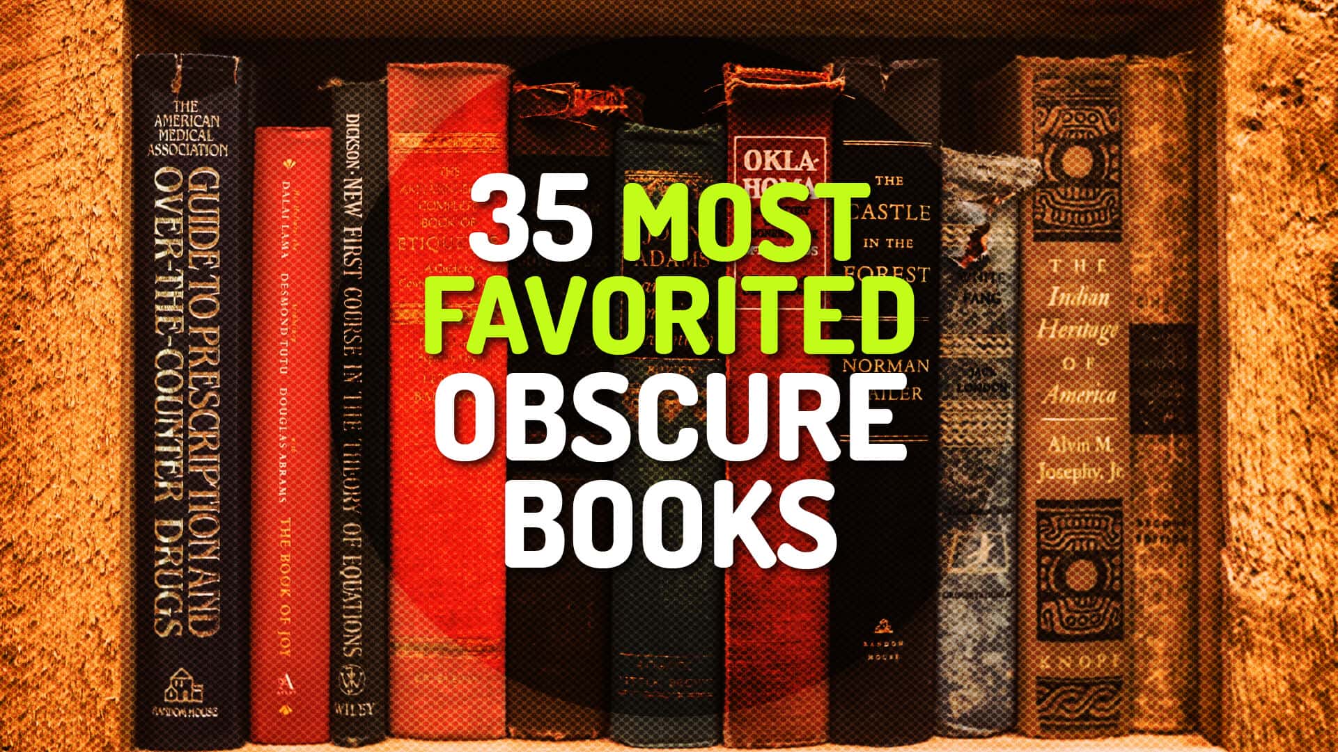 35 of the Most Favorited Obscure Books of All Time
