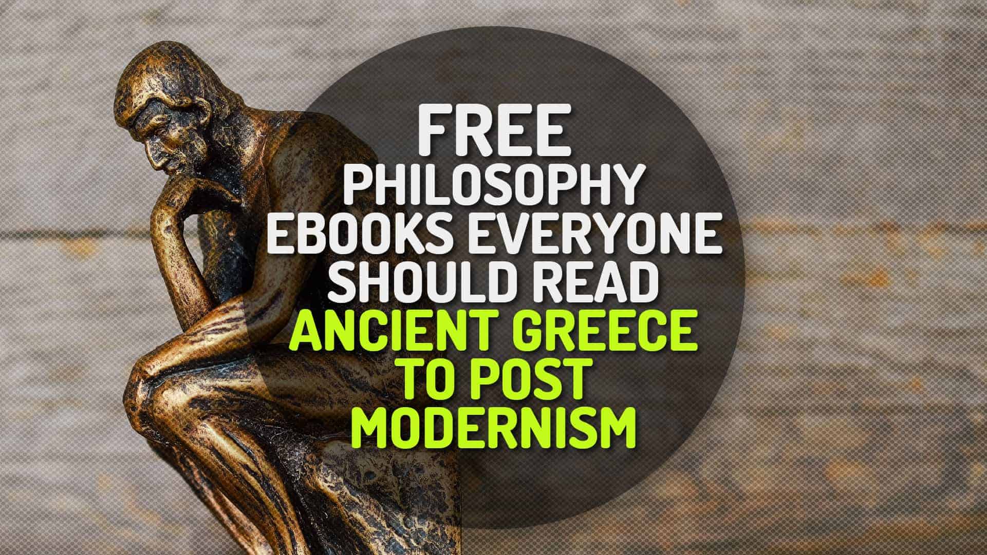 Free Philosophy eBooks Everyone Should Read - From Ancient Greece to ...